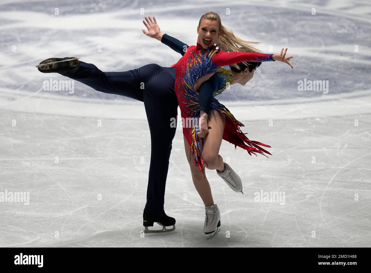 at the ISU Grand Prix of Figure Skating NHK Trophy competition in Tokyo ...