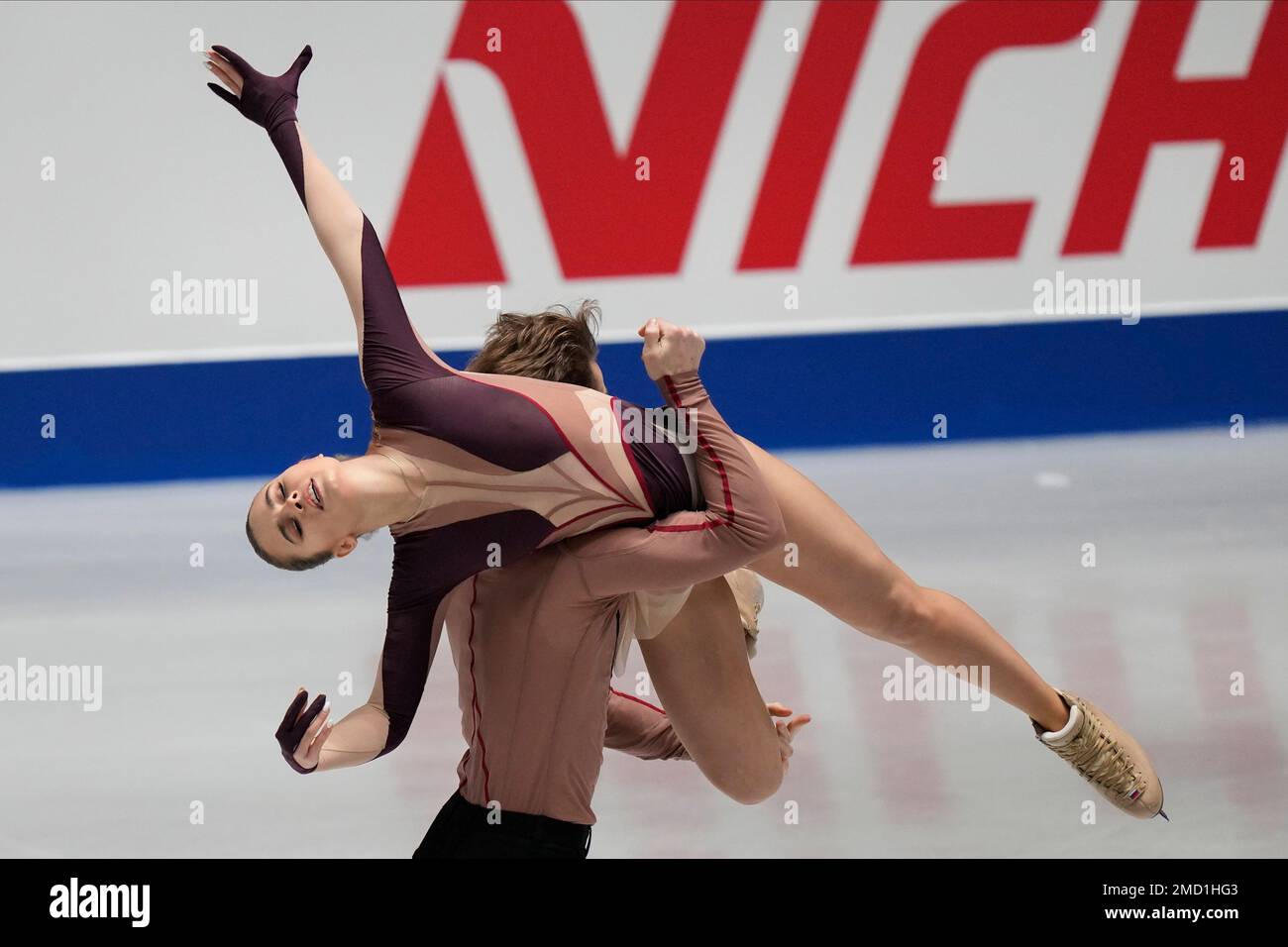 Sofia Shevchenko and Igor Eremenko of Russia perform during the Ice ...