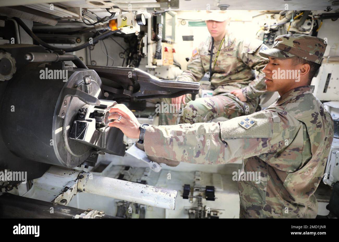 Staff Sgt. Justin Douglas, a gunnery sergeant assigned to B Battery, 3 ...