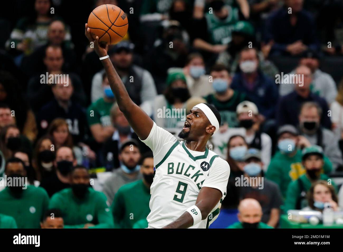 Milwaukee Bucks' Bobby Portis makes a layup during the first half of ...