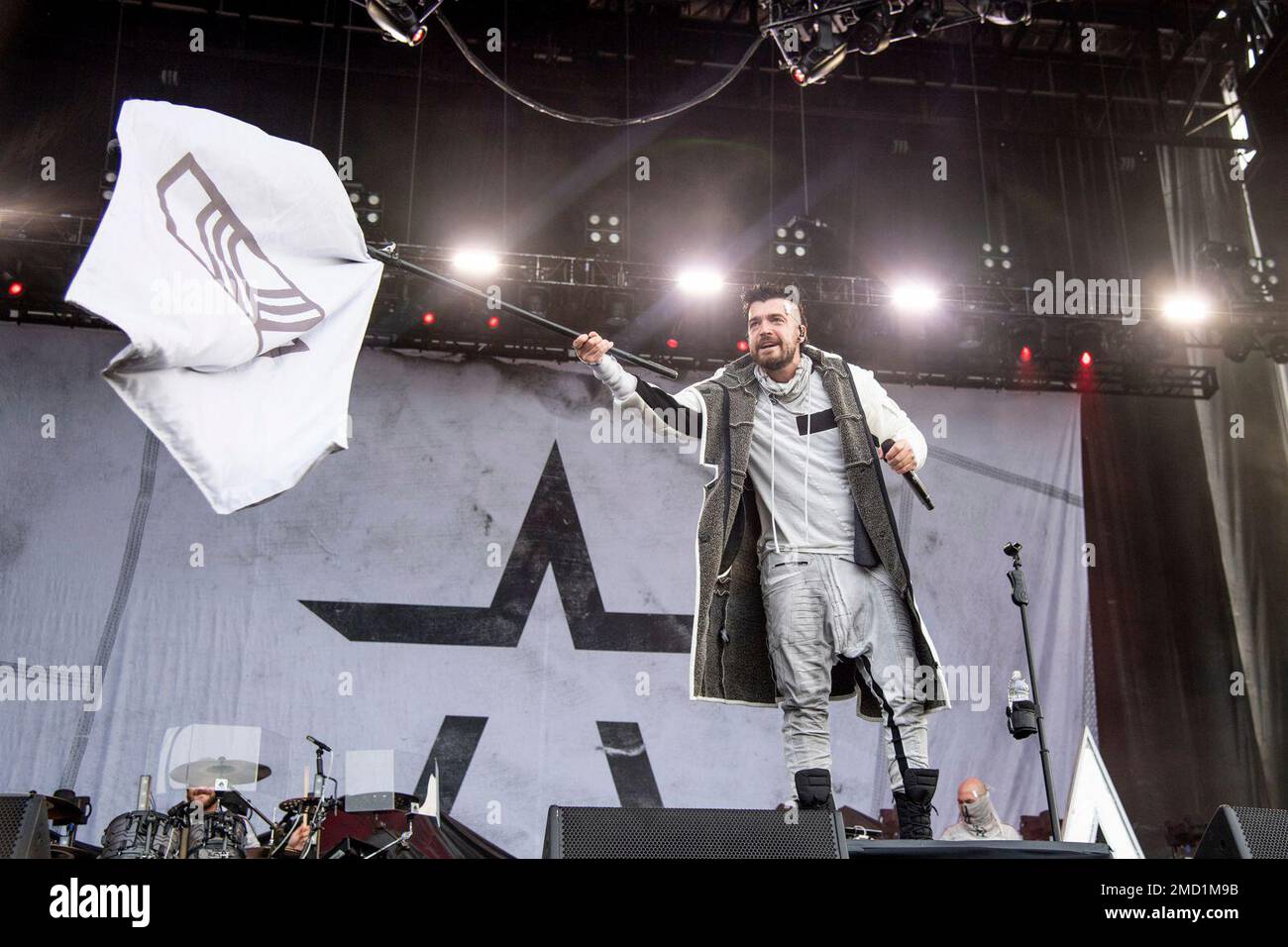 Dustin Bates of Starset performs at Welcome to Rockville at Daytona ...