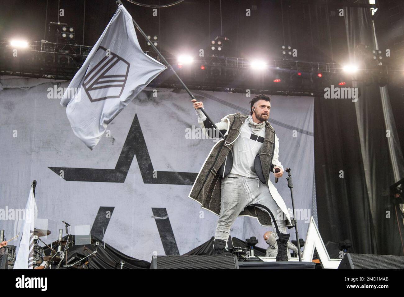 Dustin Bates of Starset performs at Welcome to Rockville at Daytona ...