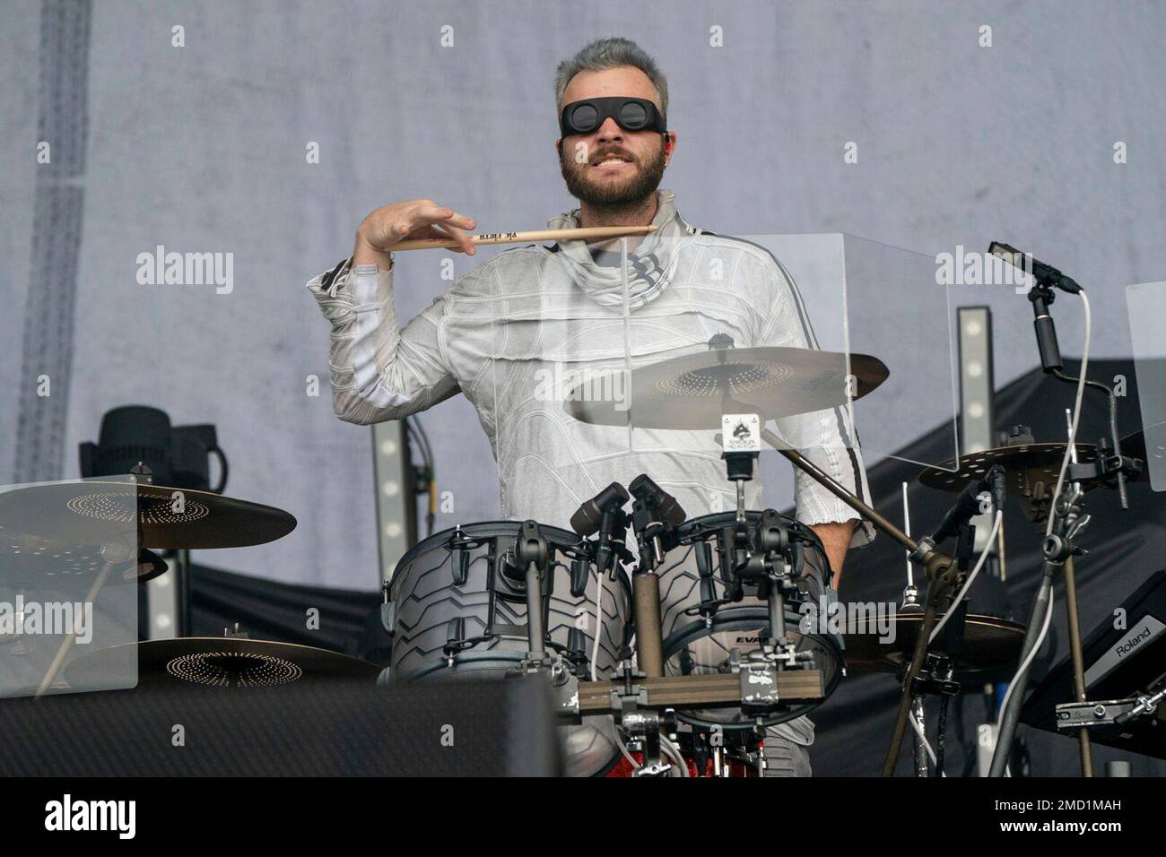 Adam Gilbert of Starset performs at Welcome to Rockville at Daytona ...