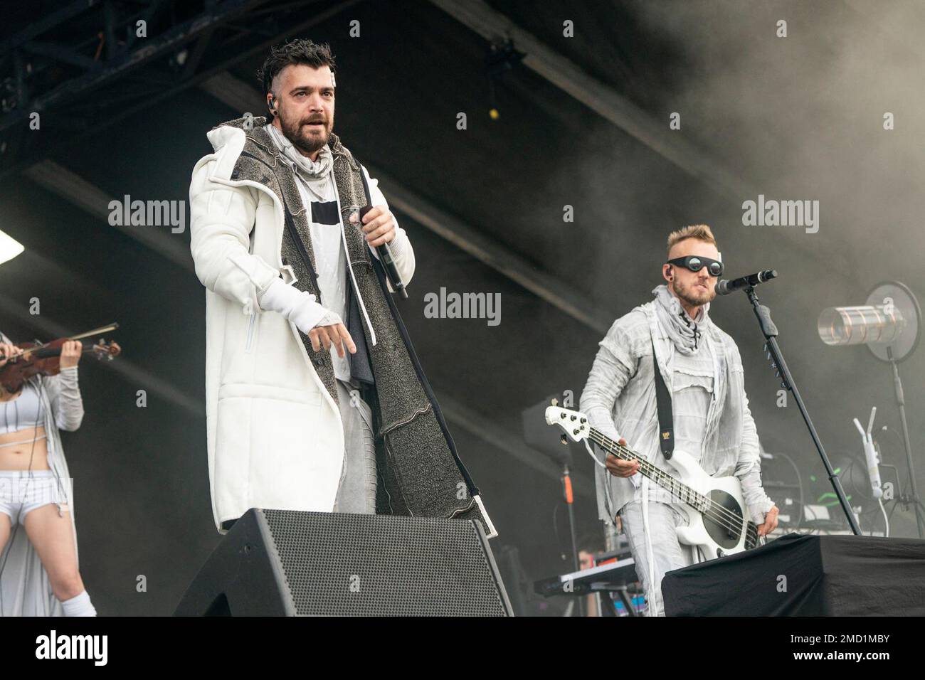 Dustin Bates of Starset performs at Welcome to Rockville at Daytona ...