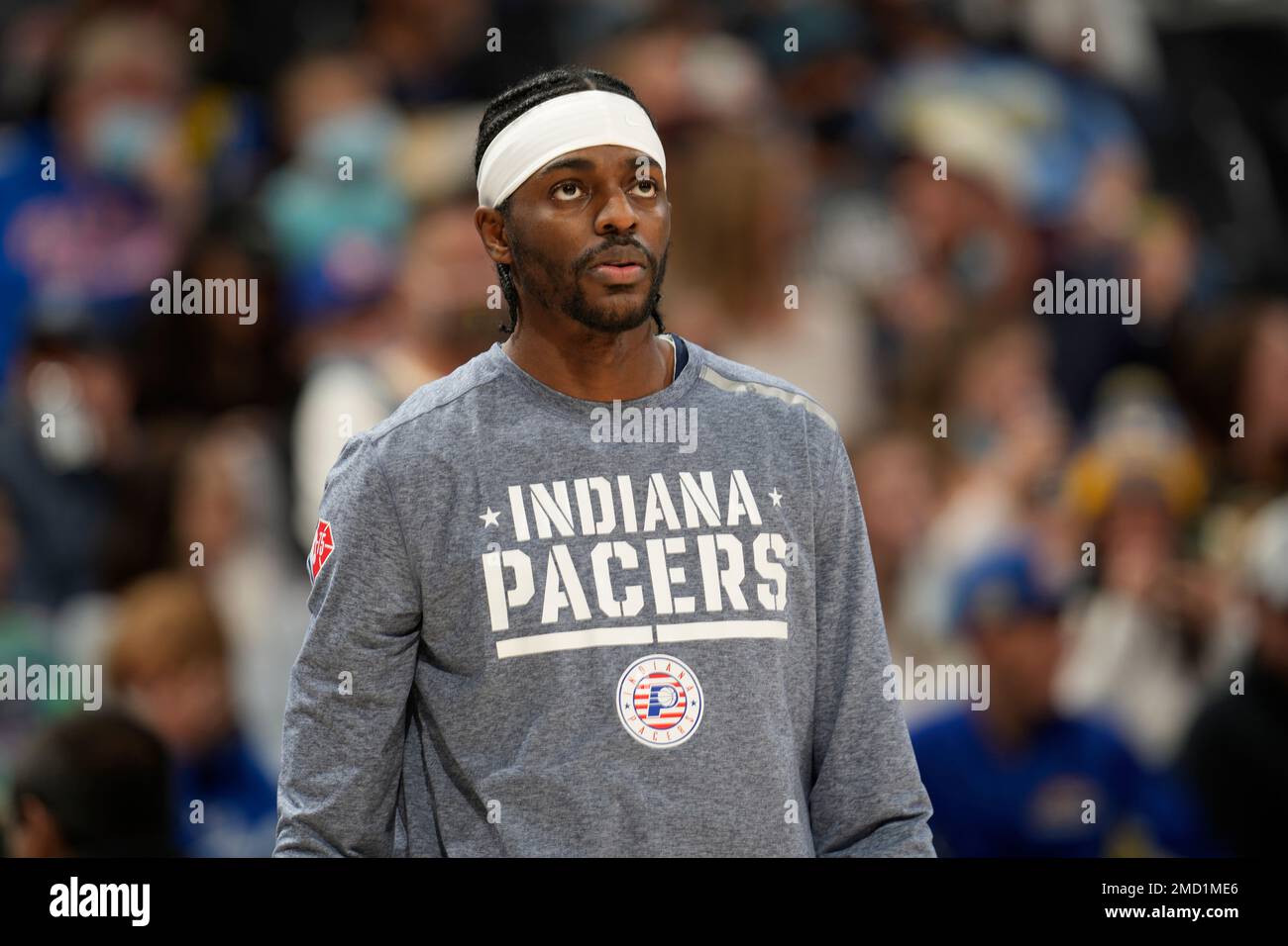 Indiana Pacers forward Justin Holiday (8) in the second half of an NBA ...