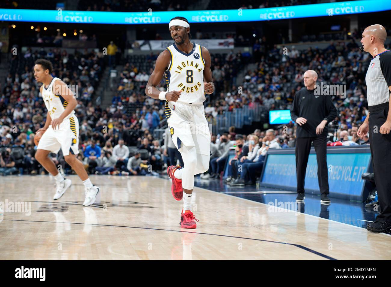 Indiana Pacers forward Justin Holiday (8) in the second half of an NBA ...