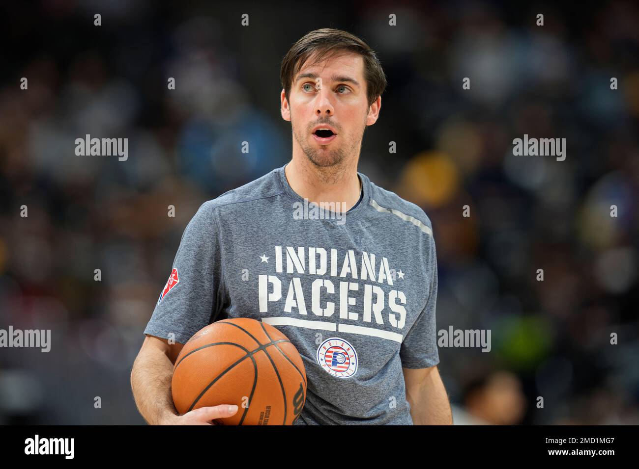 Indiana Pacers guard T.J. McConnell (9) in the second half of an NBA ...