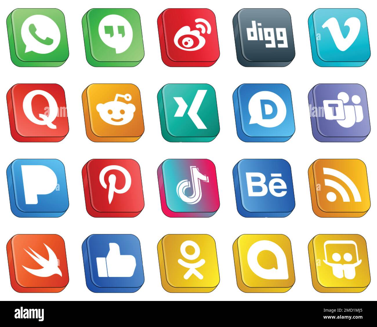 3d microsoft logo Stock Vector Images - Alamy