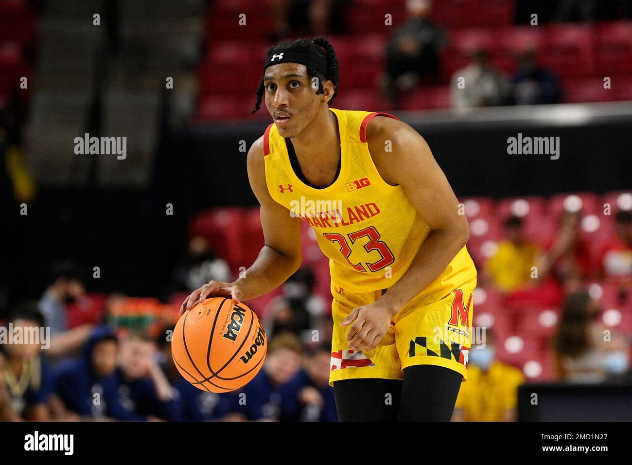 Maryland guard Ian Martinez (23) in action during the second half of an ...