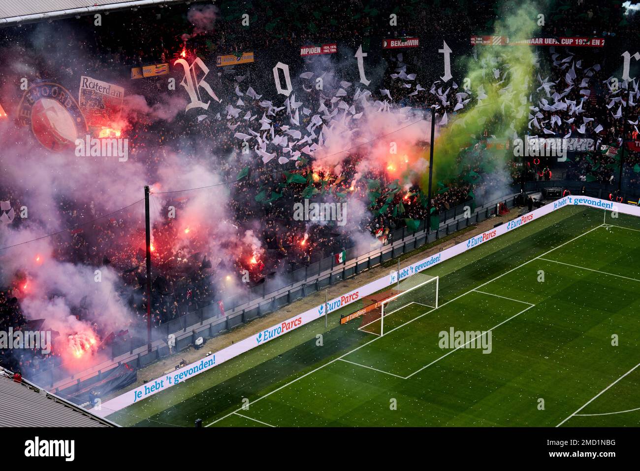 Rotterdam - Supporters during the match between Feyenoord v Ajax at ...