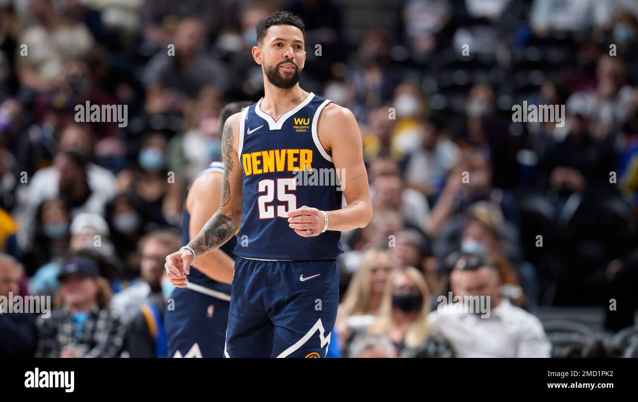 Denver Nuggets guard Austin Rivers (25) in the first half of an NBA ...