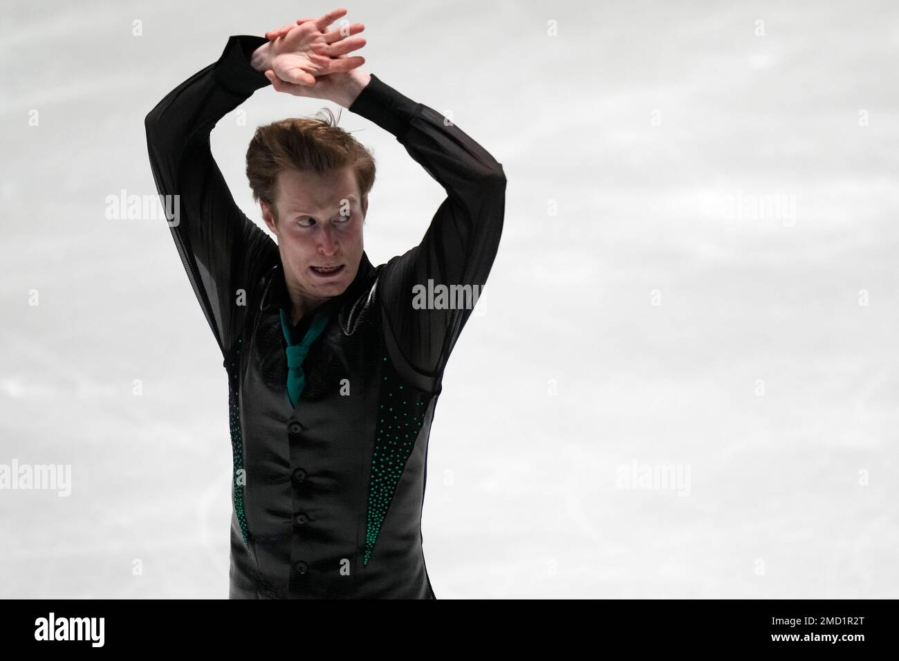 Alexander Samarin of Russia performs during the men's short program of ...