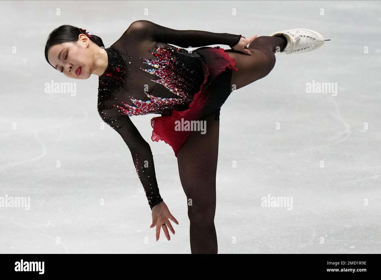 Lim Eun-soo of South Korea performs during the women's short program at ...