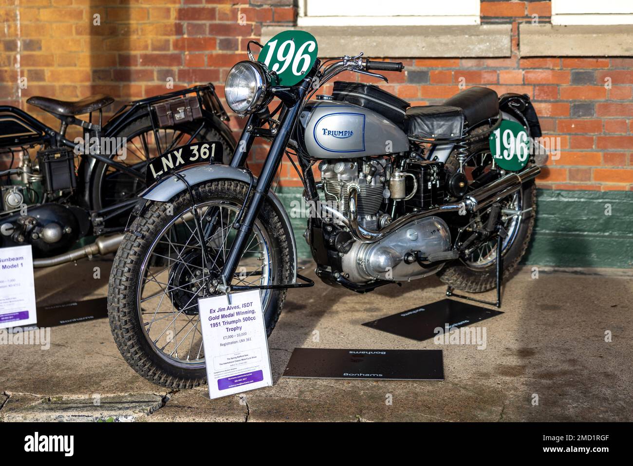 Ex Jim Alves, ISDT Gold Medal Winning, 1951 Triumph Trophy ‘LNX 361’ on ...