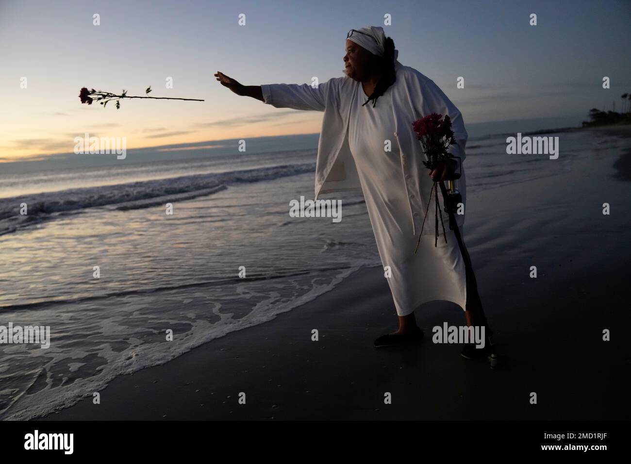 Gullah Geechee community elder Sandra Boyd, also known as "Mama Sasa ...