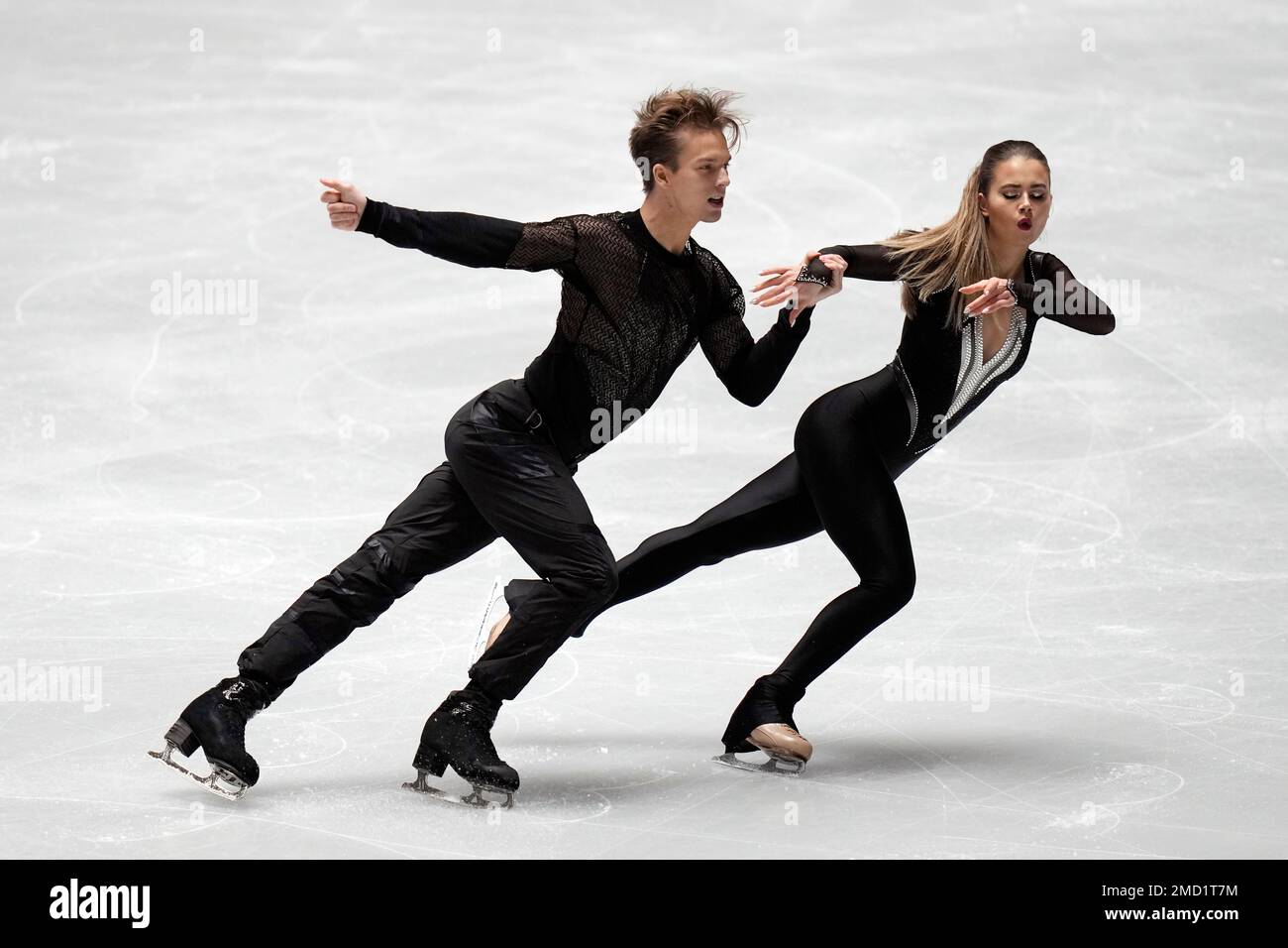 Sofia Shevchenko and Igor Eremenko of Russia perform during the Ice ...