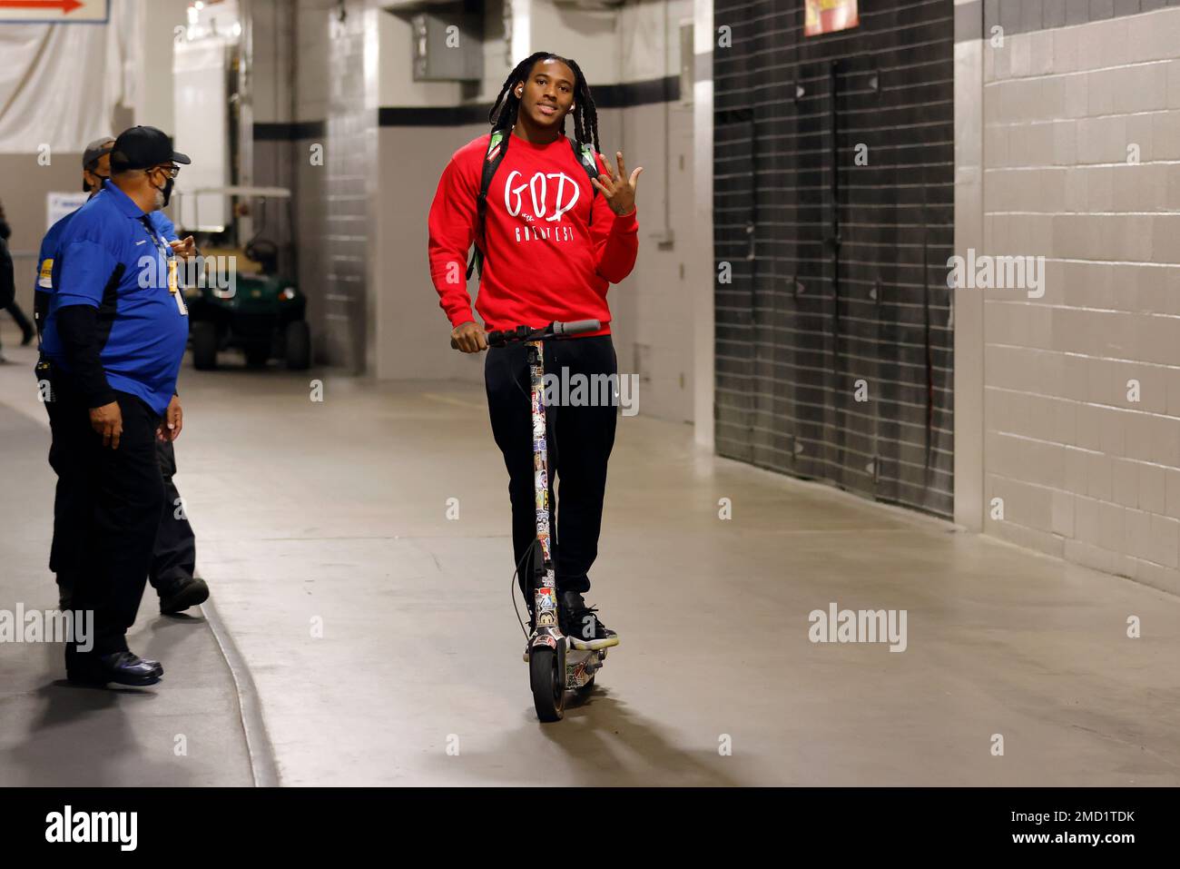 New Orleans Saints wide receiver Marquez Callaway (1) arrives before an ...