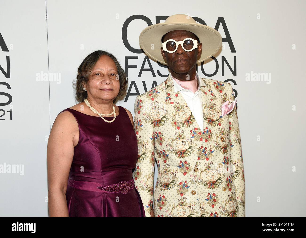 Dapper Dan, right, and wife June Francis attend the CFDA Fashion Awards ...