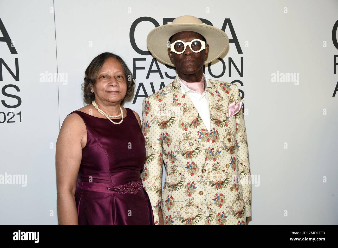 Dapper Dan, right, and wife June Francis attend the CFDA Fashion Awards ...