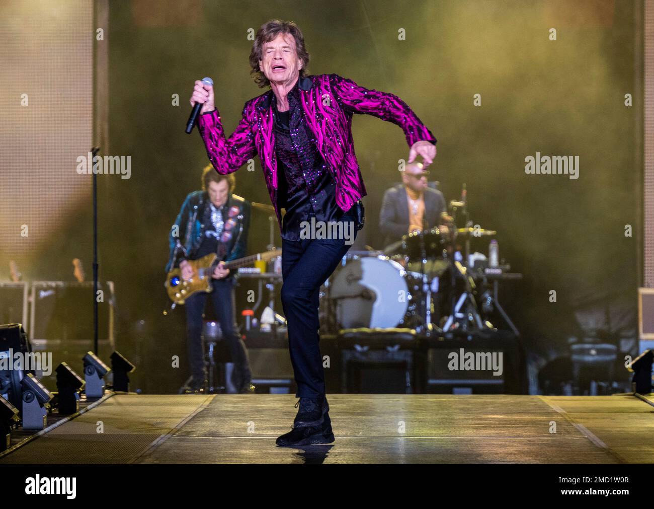 Mick Jagger, of the Rolling Stones, performs during the band's "No ...