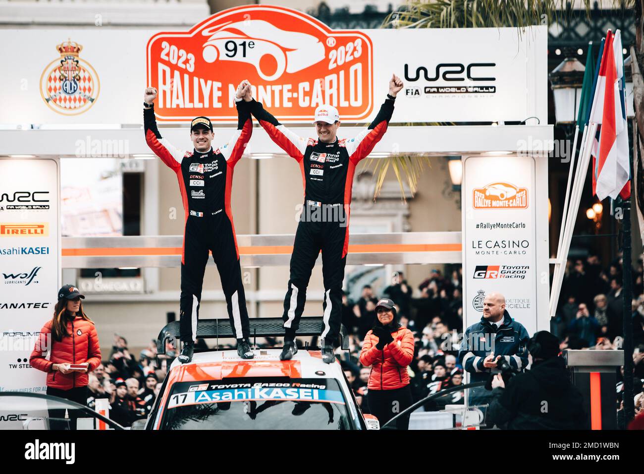 during the Rallye Automobile Monte Carlo 2023, 1st round of the 2023 ...