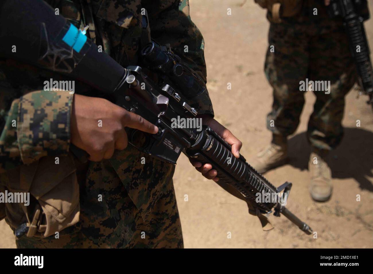 U.S. Marine Corps recruits with Mike Company, 3rd Recruit Training ...