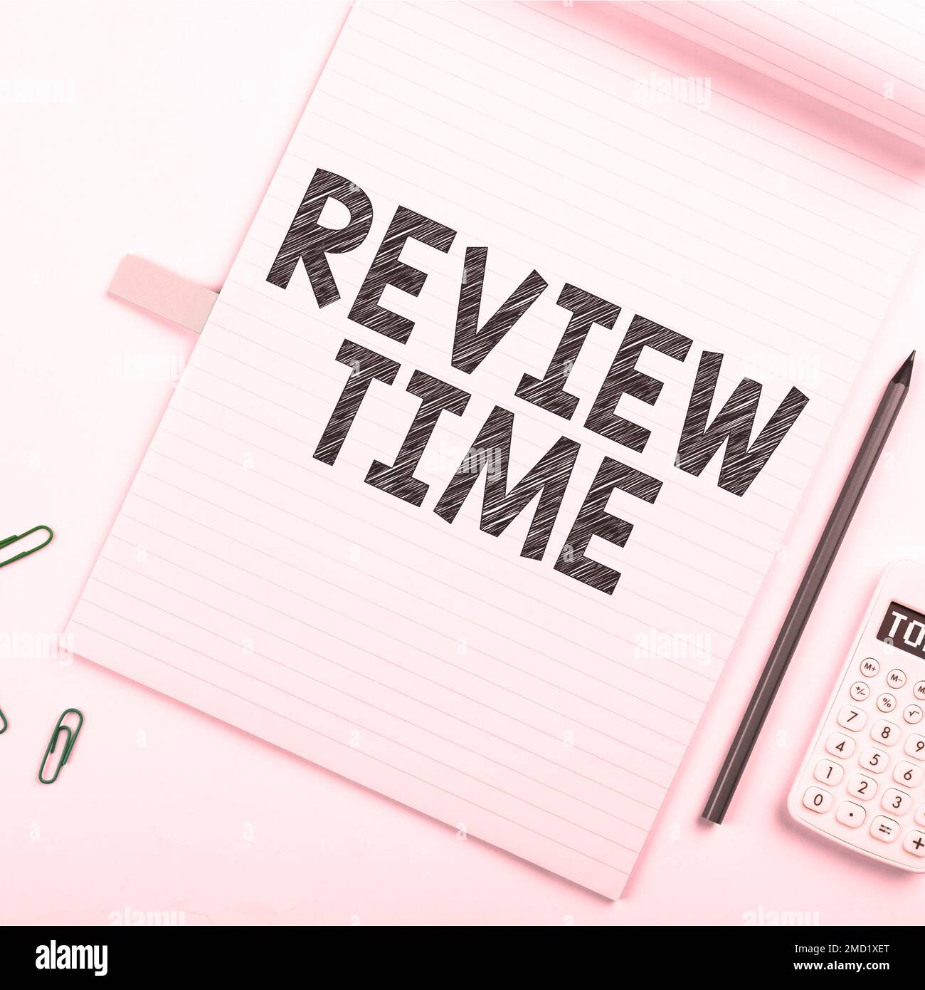 Handwriting text Review Time. Business overview situation or system its ...