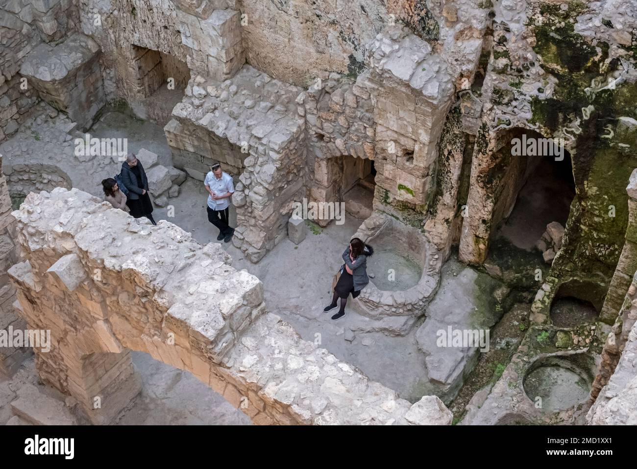 Jerusalem, Israel. 22nd Jan, 2023. Religious Jews visit ancient ...