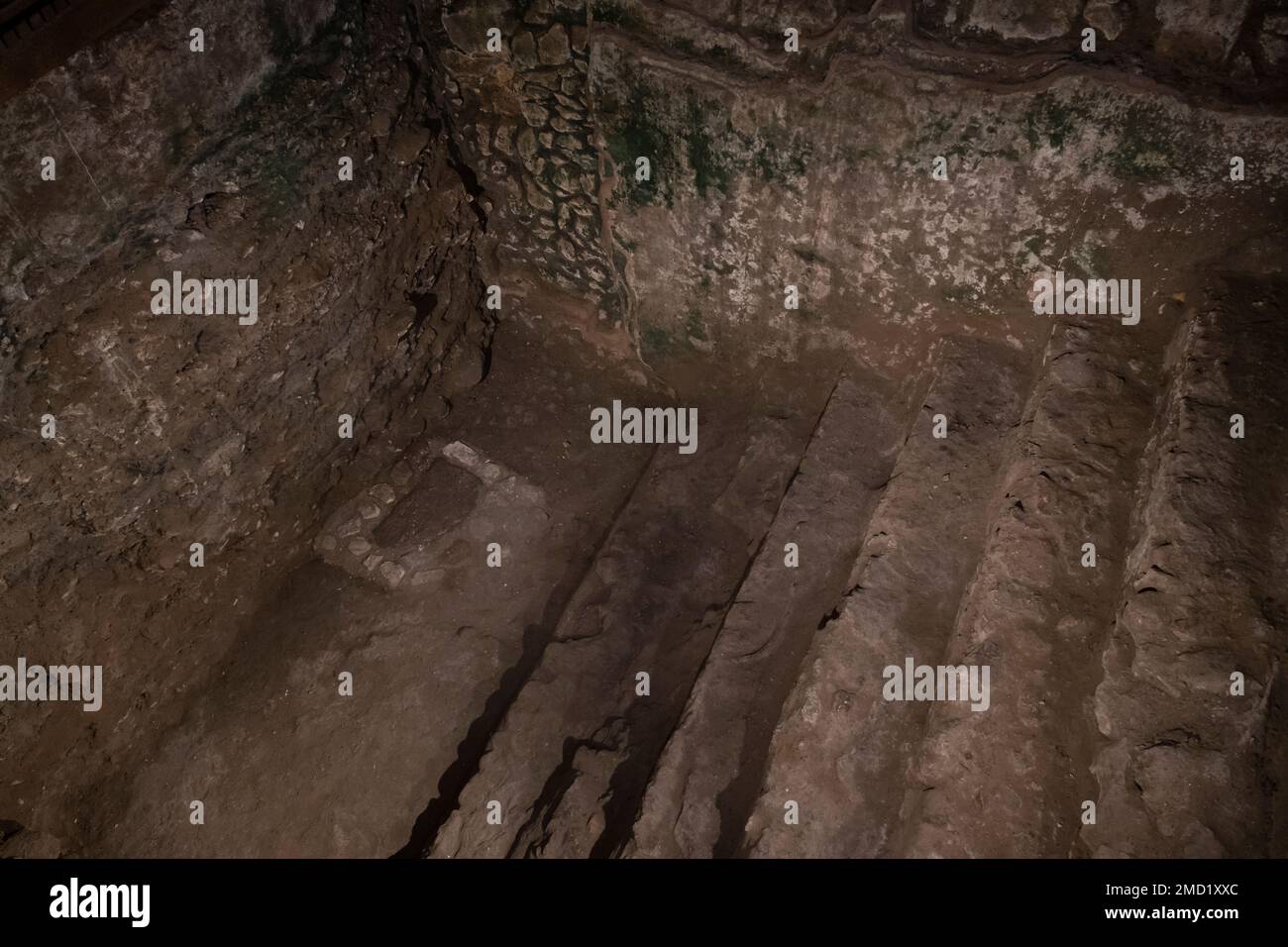 Jerusalem, Israel. 22nd Jan, 2023. The Rock cut Mikveh Jewish ritual ...