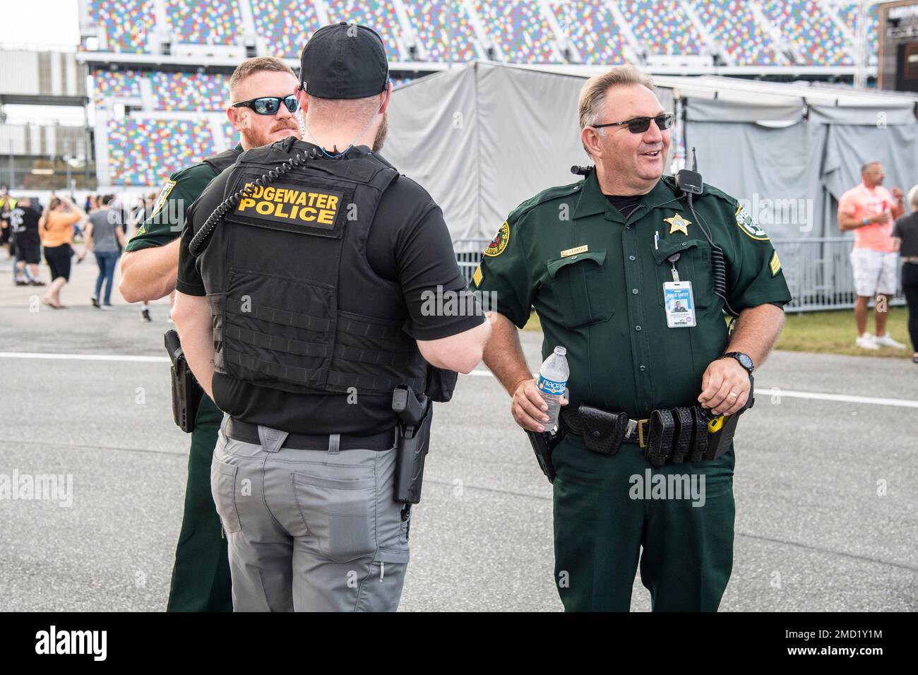 Police are seen at Welcome to Rockville at Daytona International ...