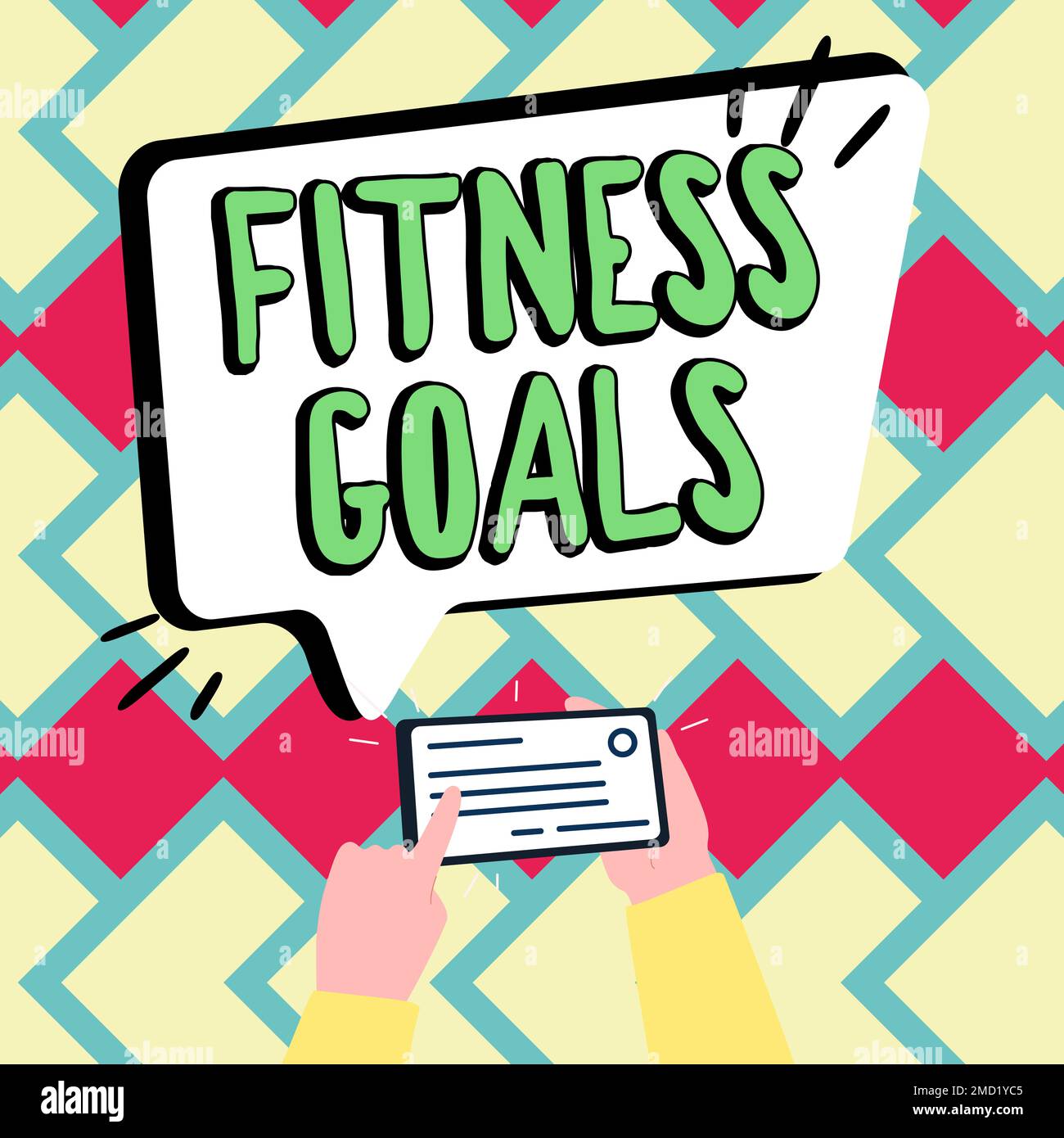Conceptual display Fitness Goals. Internet Concept Loose fat Build ...