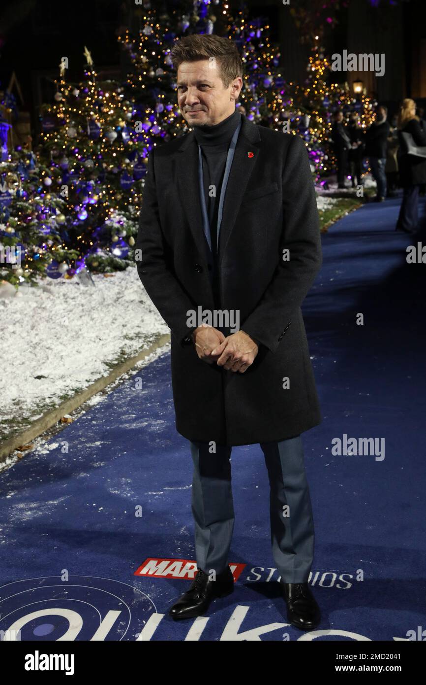 Jeremy Renner poses for photographers upon arrival at the UK Fan ...
