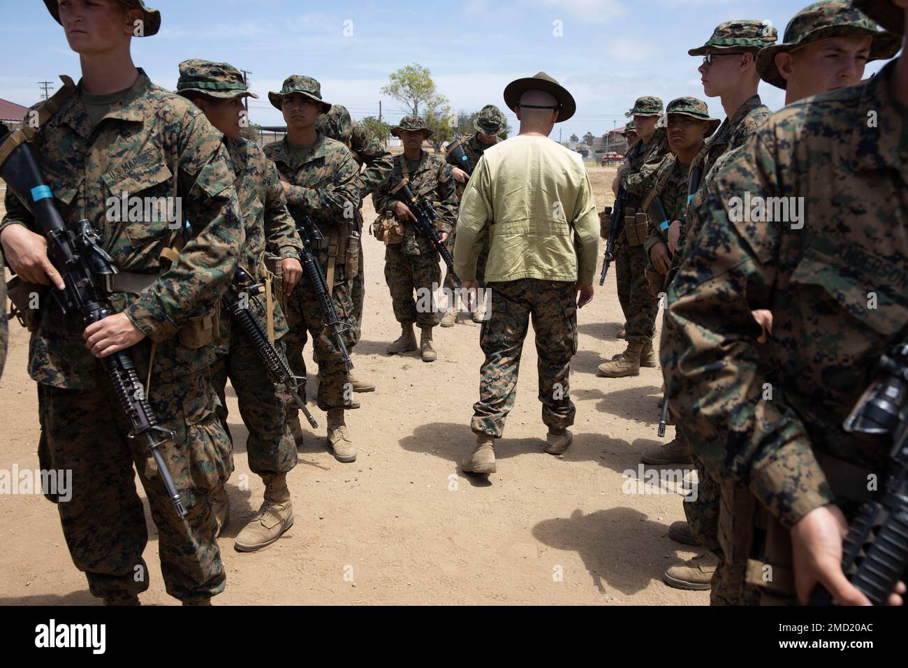 U.S. Marine Corps Sgt. Spencer T. Lipscomb, a primary marksmanship ...