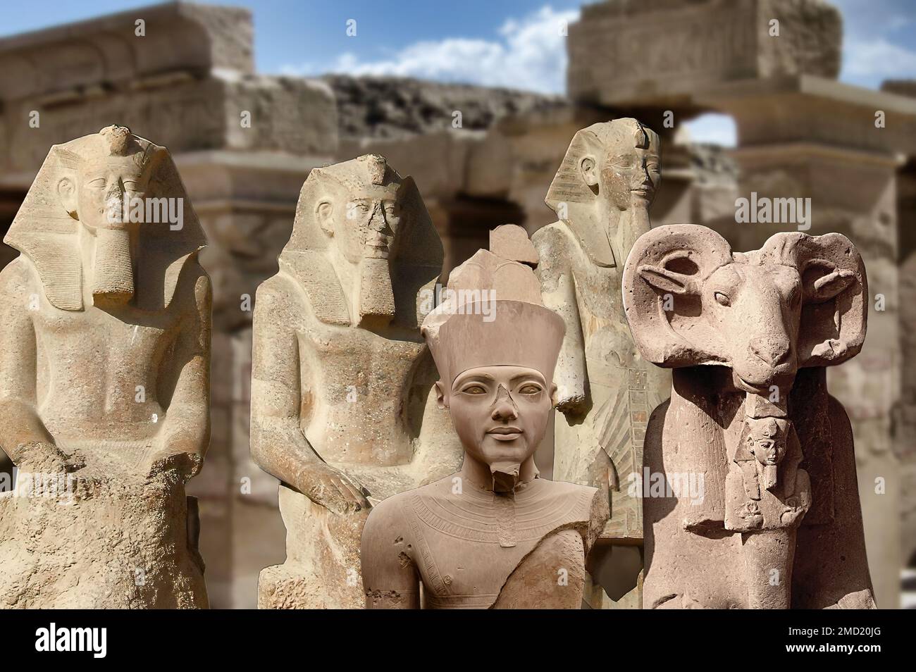 The Karnak temple complex (Thebe, Egypt) is one of the most important ...