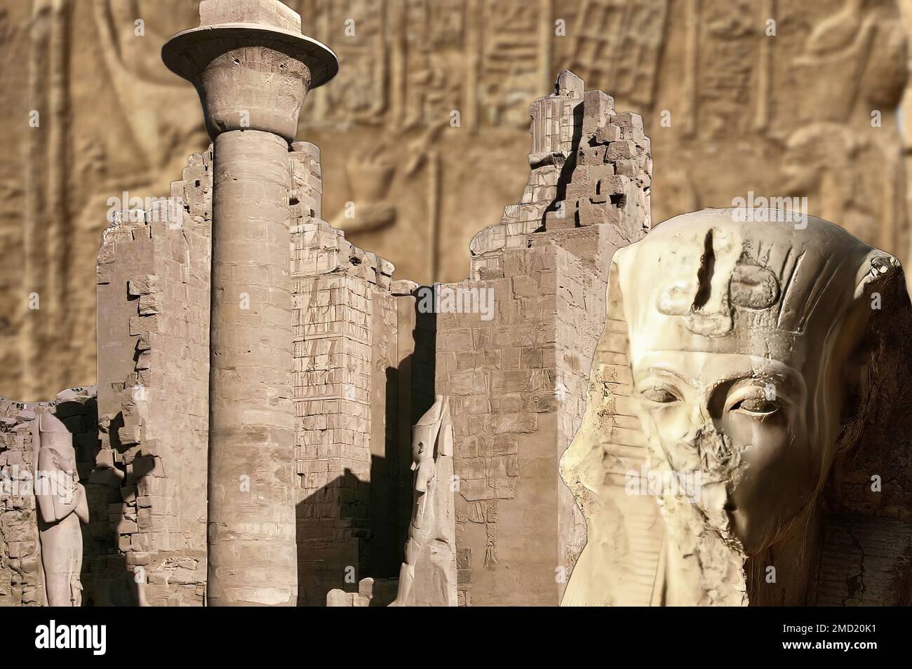 The Karnak temple complex (Thebe, Egypt) is one of the most important ...