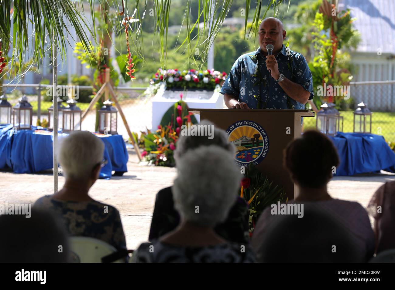 Lieutenant Governor of Guam Joshua Franquez Tenorio gives welcoming ...