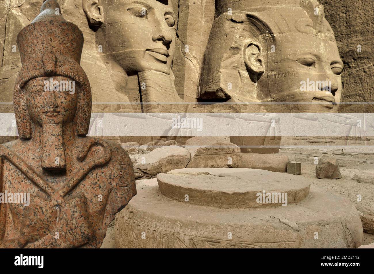 The Ramesseum is the funerary temple of Pharaoh Ramses II in Egypt.It ...