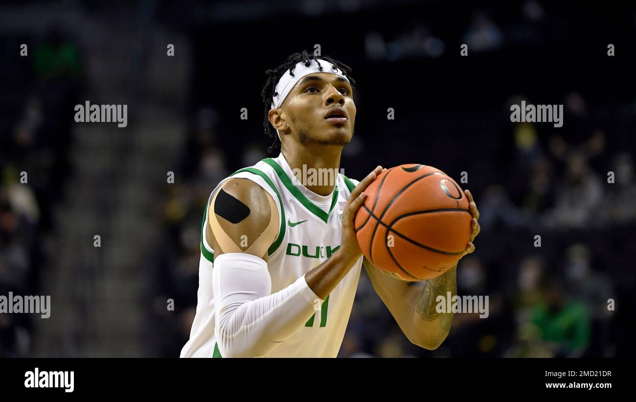 Oregon guard Rivaldo Soares (11) during an NCAA college basketball game ...