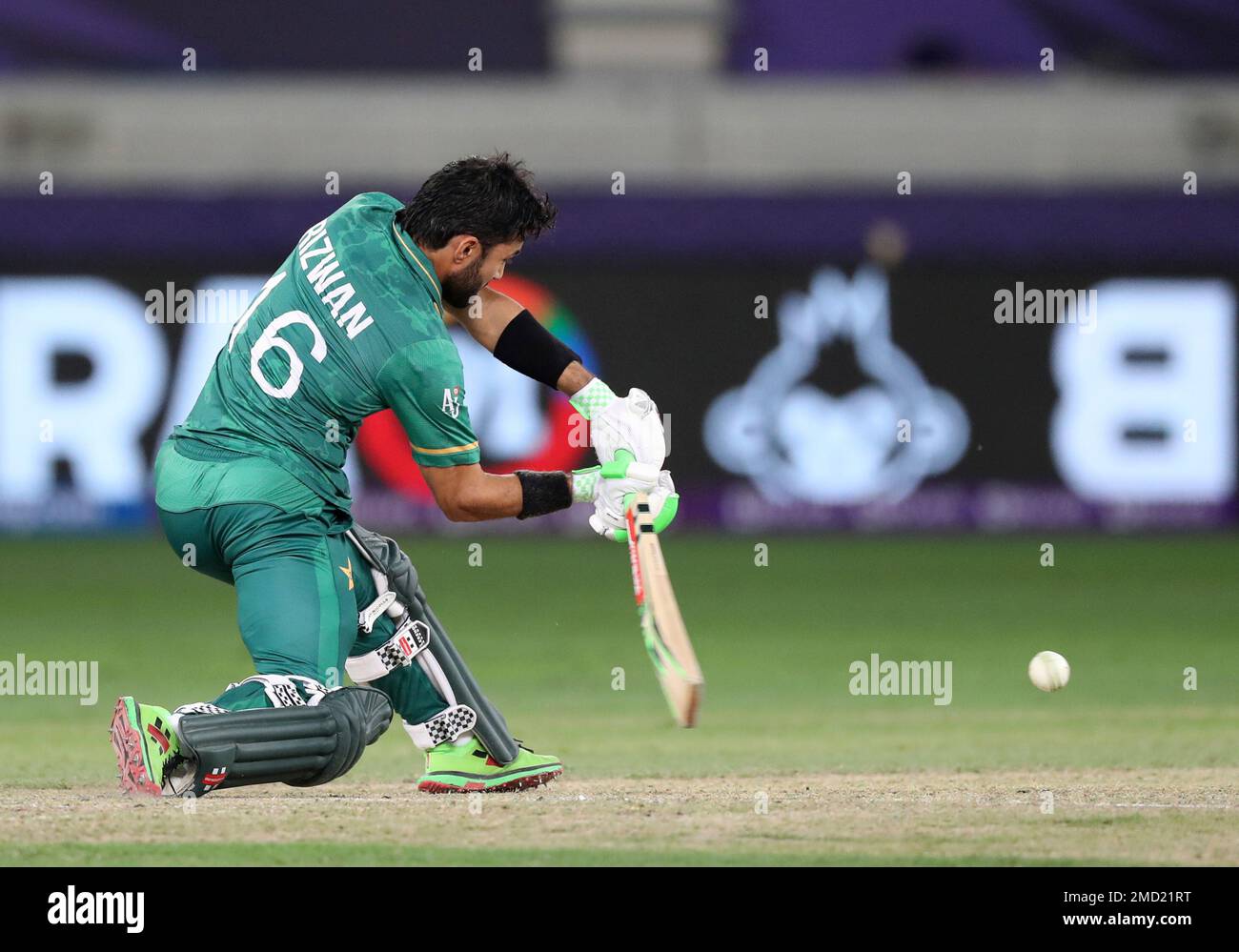 Pakistan's Mohammad Rizwan bats during the Cricket Twenty20 World Cup ...
