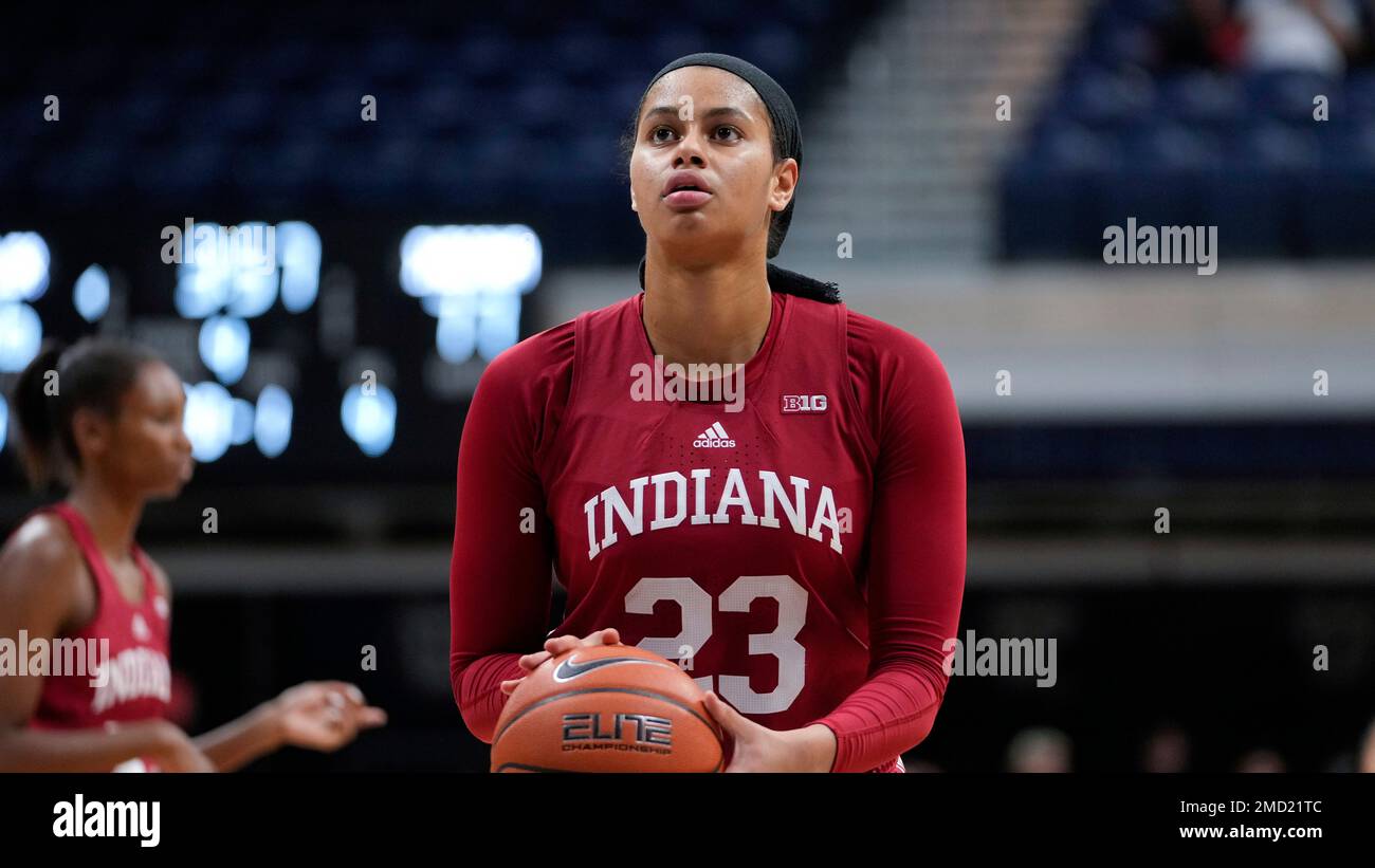 Indiana forward Kiandra Browne (23) in action as Indiana played Butler during an NCAA basketball ...