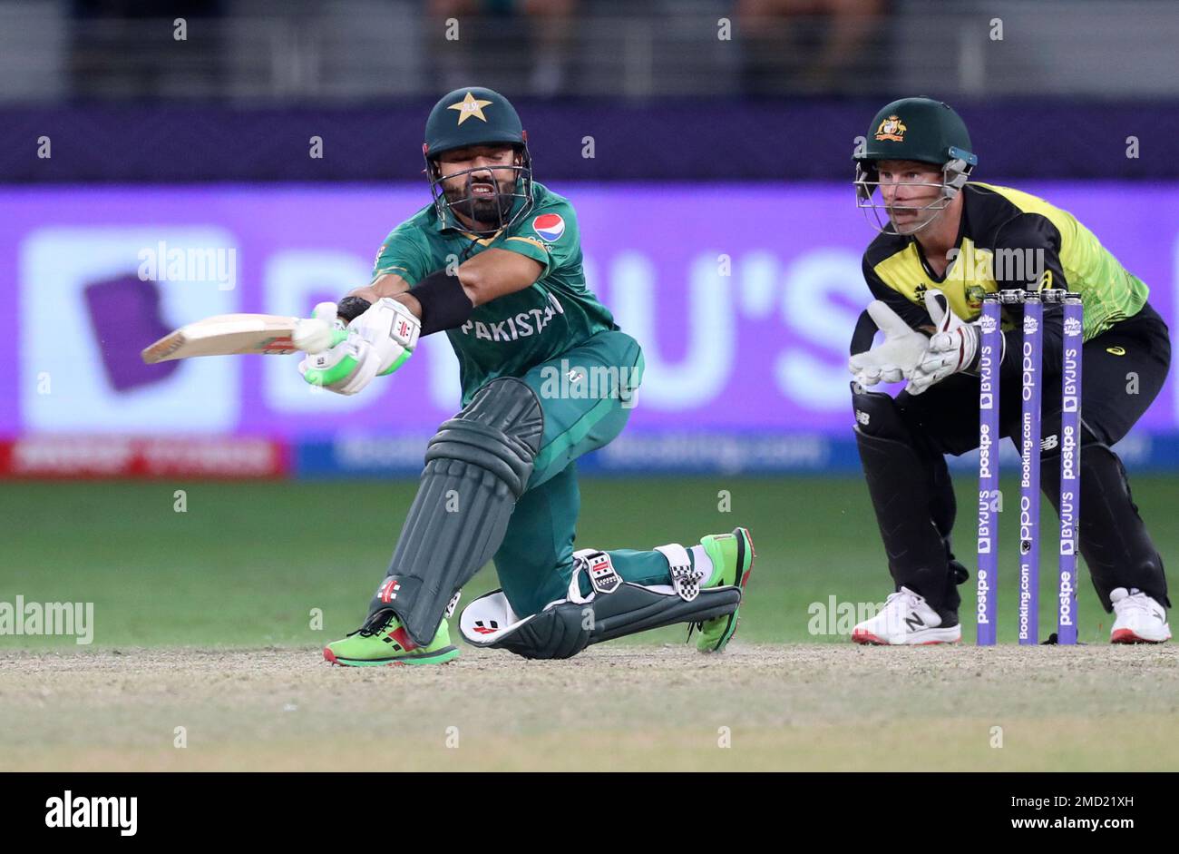 Pakistan's Mohammad Rizwan bats during the Cricket Twenty20 World Cup ...
