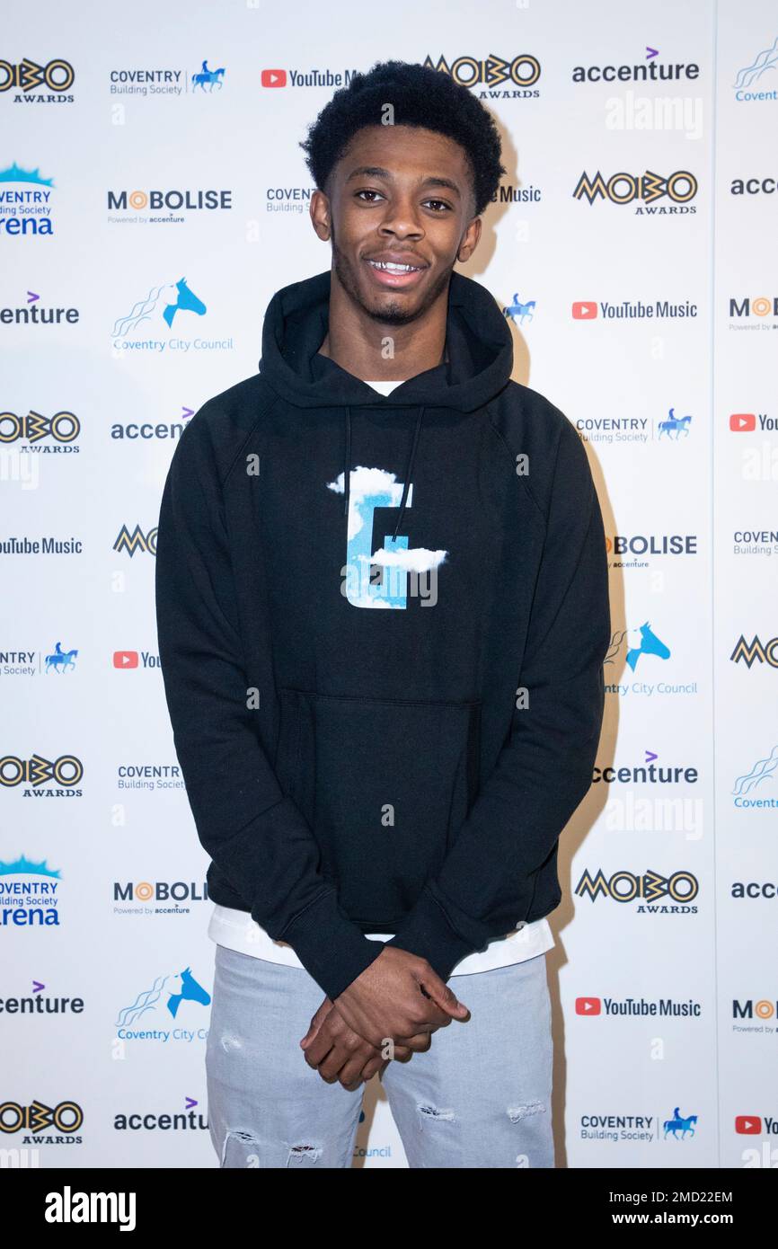 SwitchOTR poses for photographers upon arrival at the MOBO Awards ...