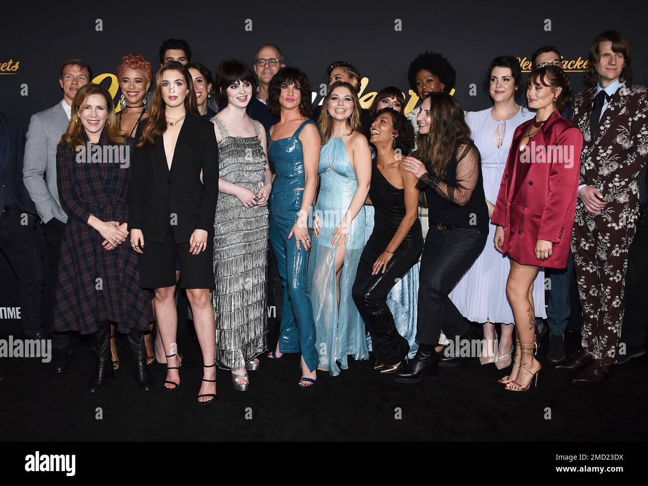 The cast and filmmakers arrive at the premiere of "Yellowjackets" on ...