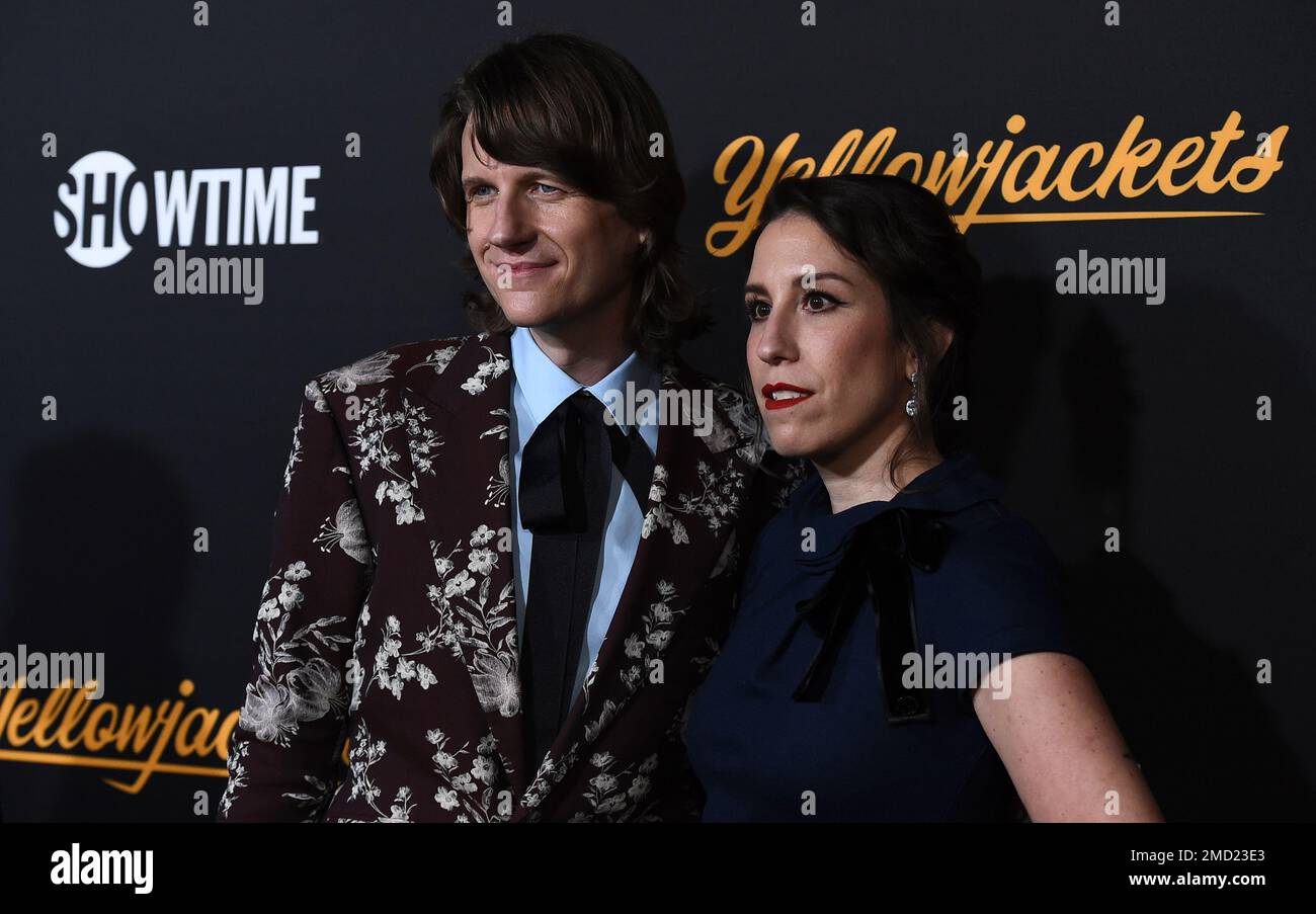 Bart Nickerson, left, and Ashley Lyle arrive at the premiere of ...