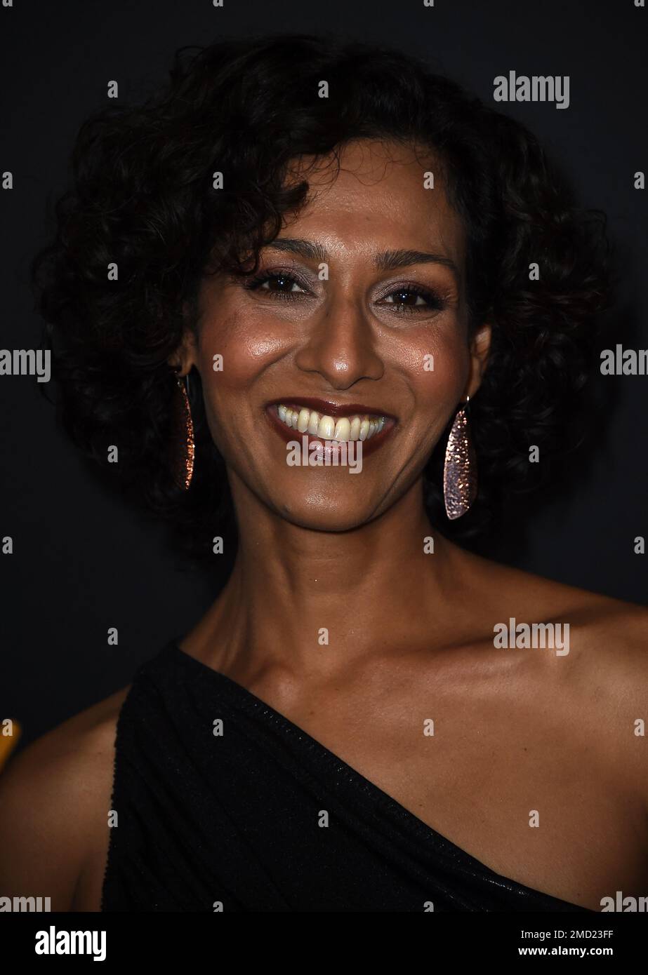 Rekha Sharma arrives at the premiere of "Yellowjackets" on Wednesday ...