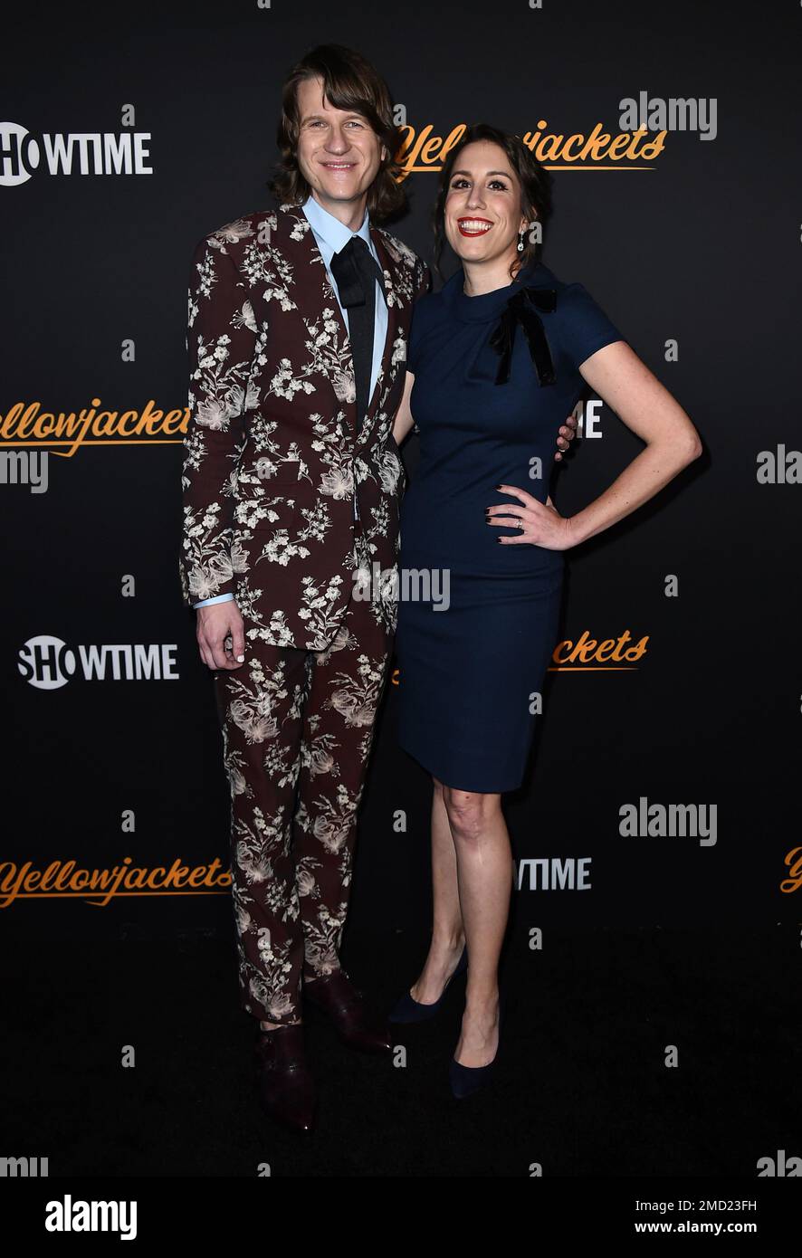 Bart Nickerson, left, and Ashley Lyle arrive at the premiere of ...