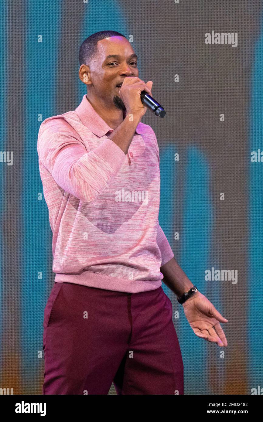 Will Smith speaks with Mark Manson during a tour to promote his new ...