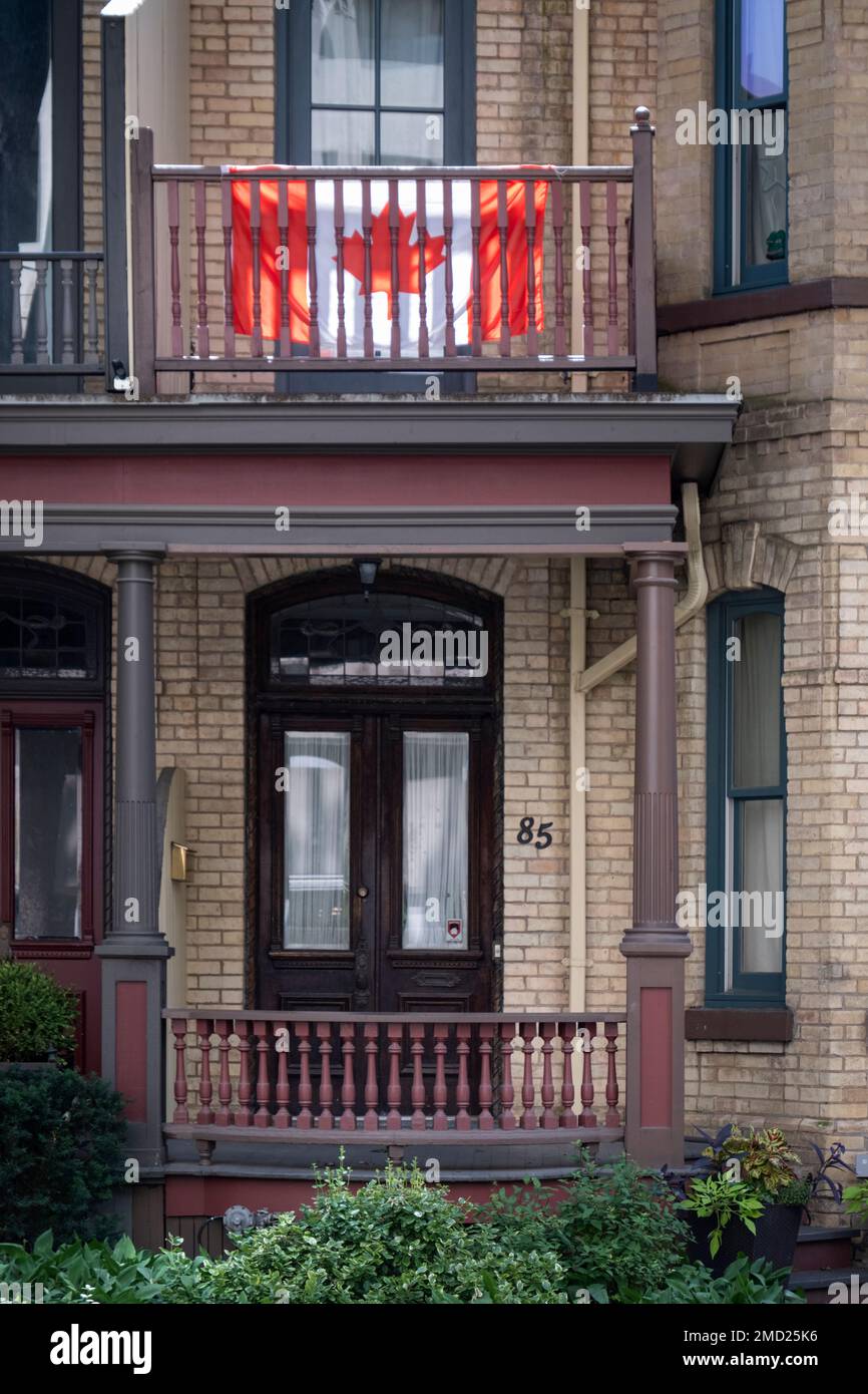 Typical Traditional House in Church Wellesley Village, Toronto, Canada ...