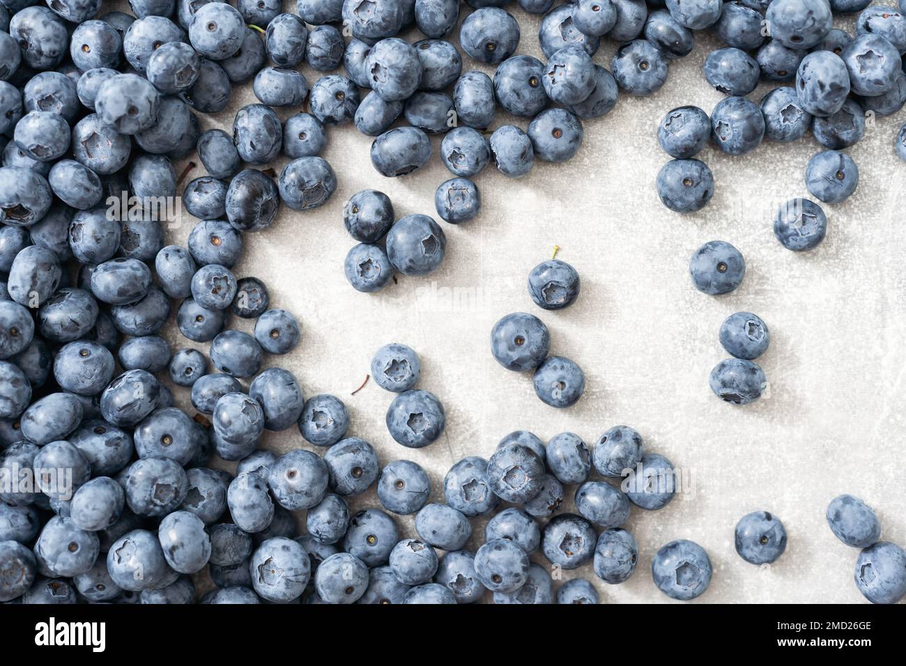 Fresh blueberries on gray background. Blueberries background. Healthy ...