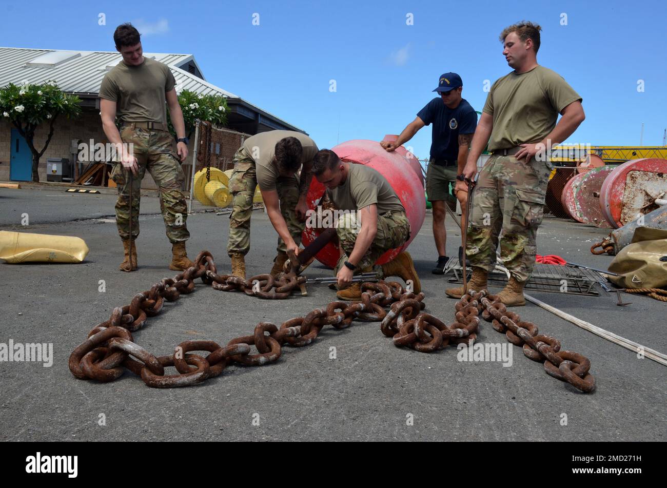HONOLULU (July 12, 2022) – A U.S. Coast Guard diver assigned to the ...